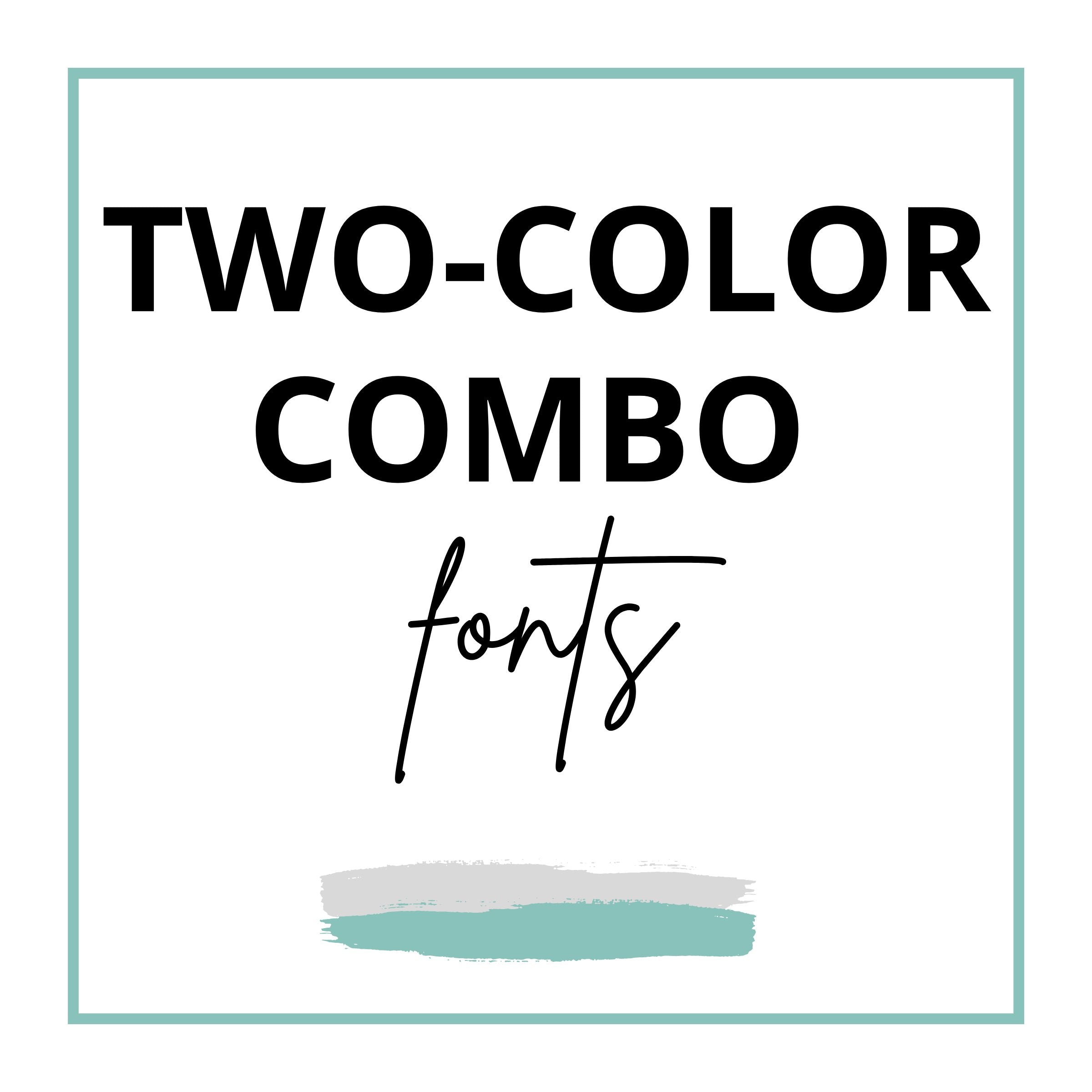 Two Color Combo Fonts – RhinestoneAlphabets