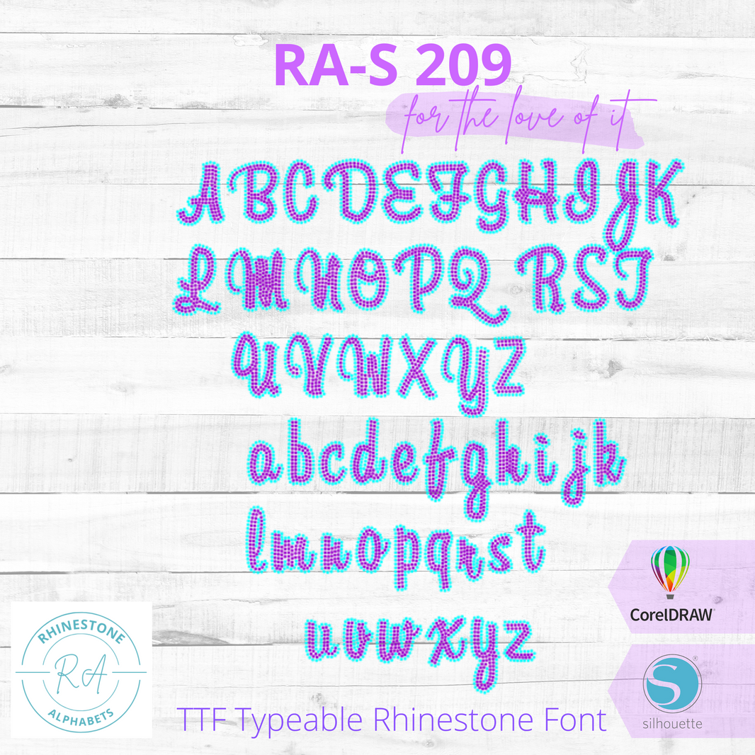 Cursive/Script Fonts – RhinestoneAlphabets