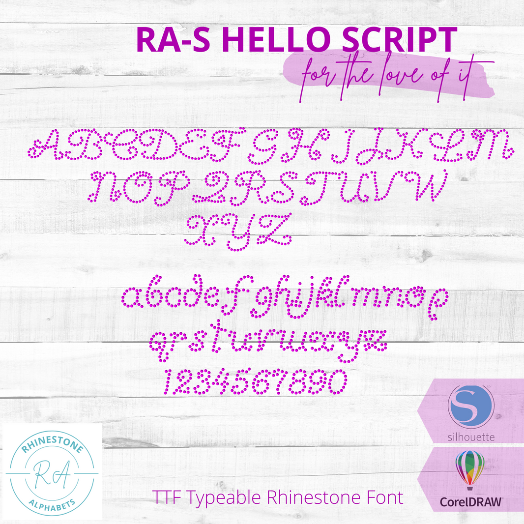 Cursive/Script Fonts – Page 2 – RhinestoneAlphabets