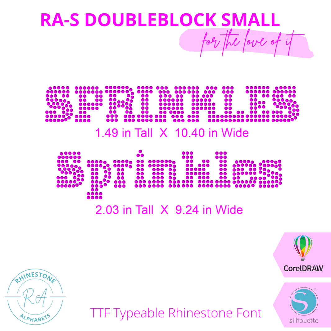 1 Inch Fonts – RhinestoneAlphabets