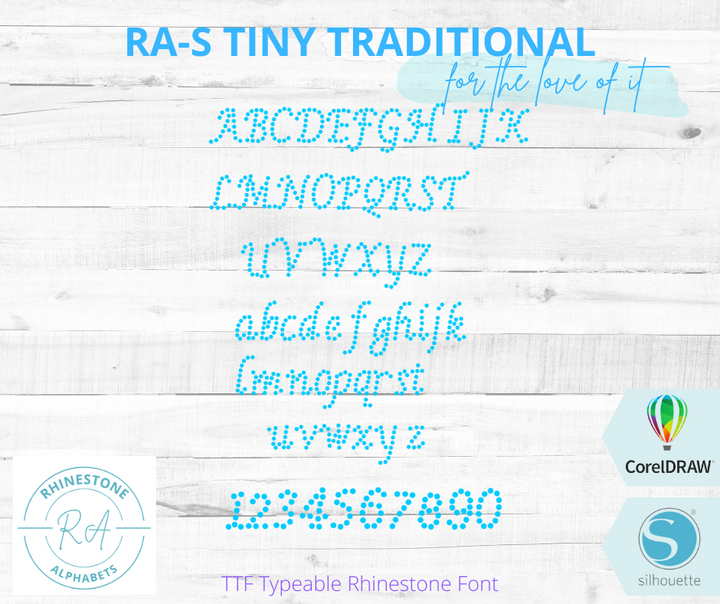 1 Inch Fonts – RhinestoneAlphabets