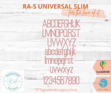 1 Inch Fonts – RhinestoneAlphabets